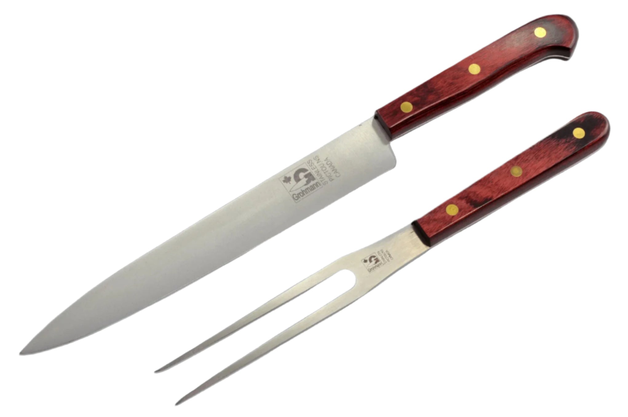 Grohmann Xtra Wine | Western-Style Kitchen Knife Carving Set