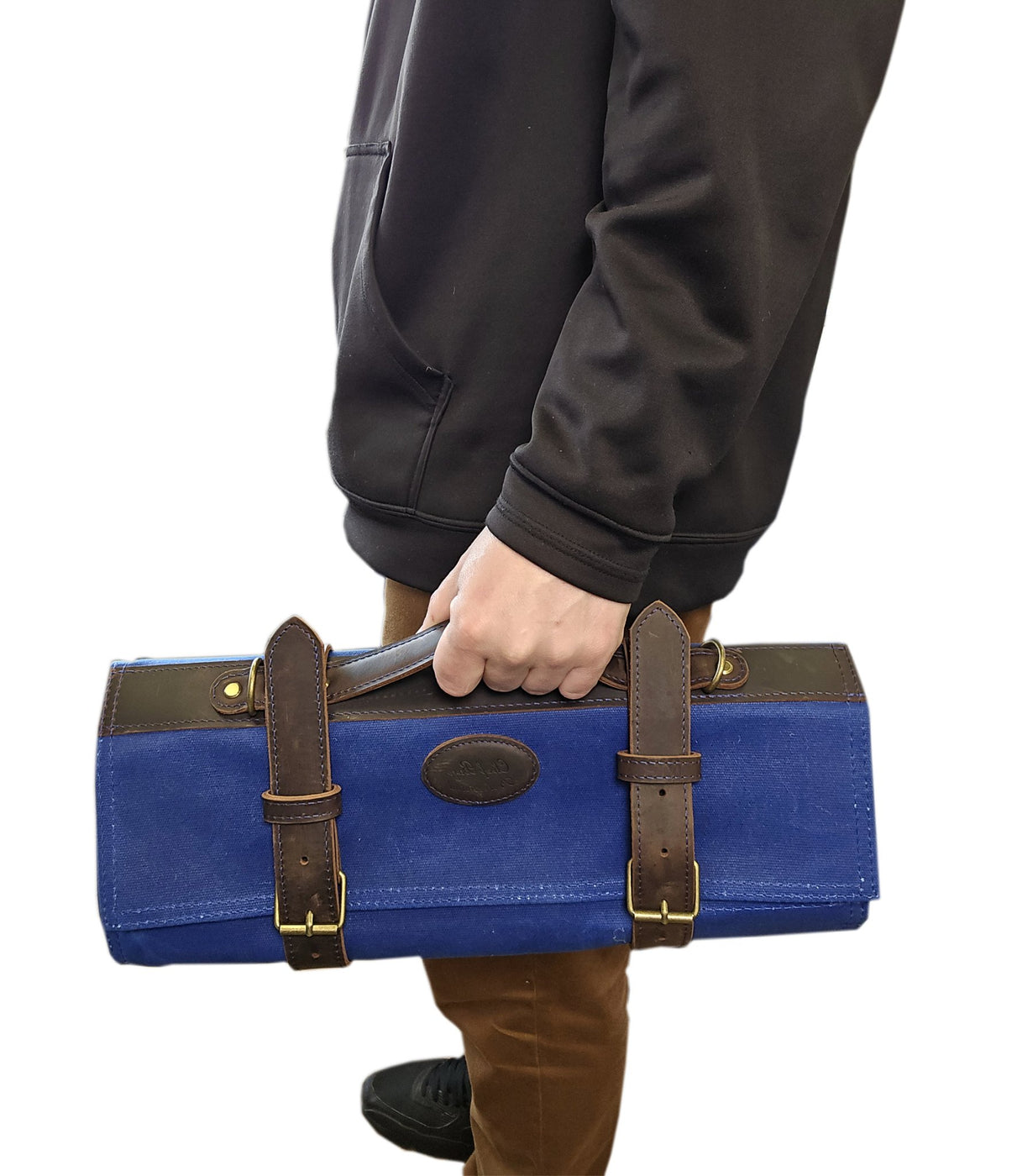 Professional Waxed Canvas Chef Knife Roll (12 Slots)