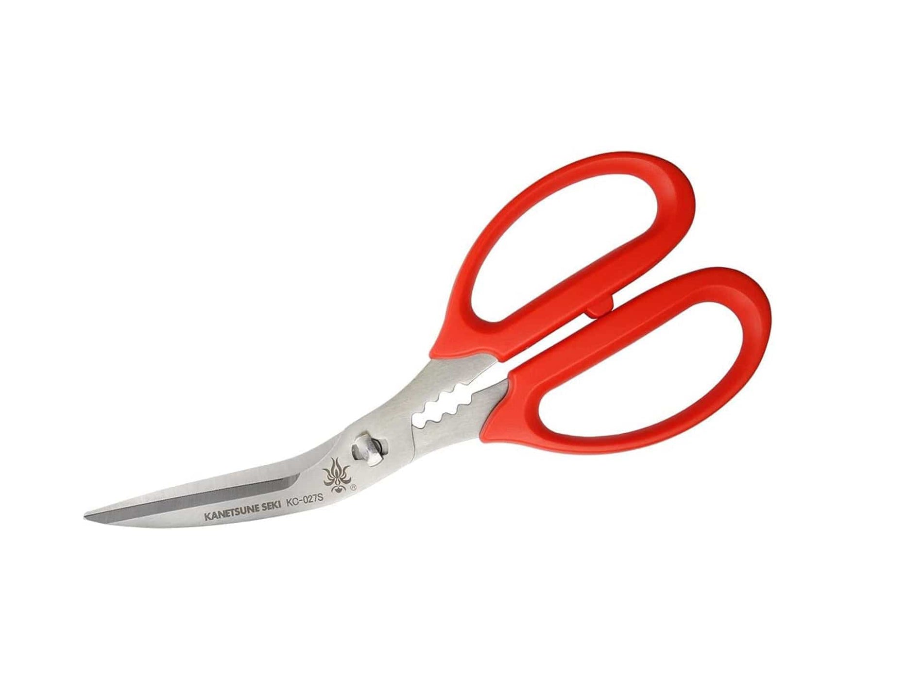 Kanestune Red | Japanese Kitchen Seafood Chef's Scissors 195mm