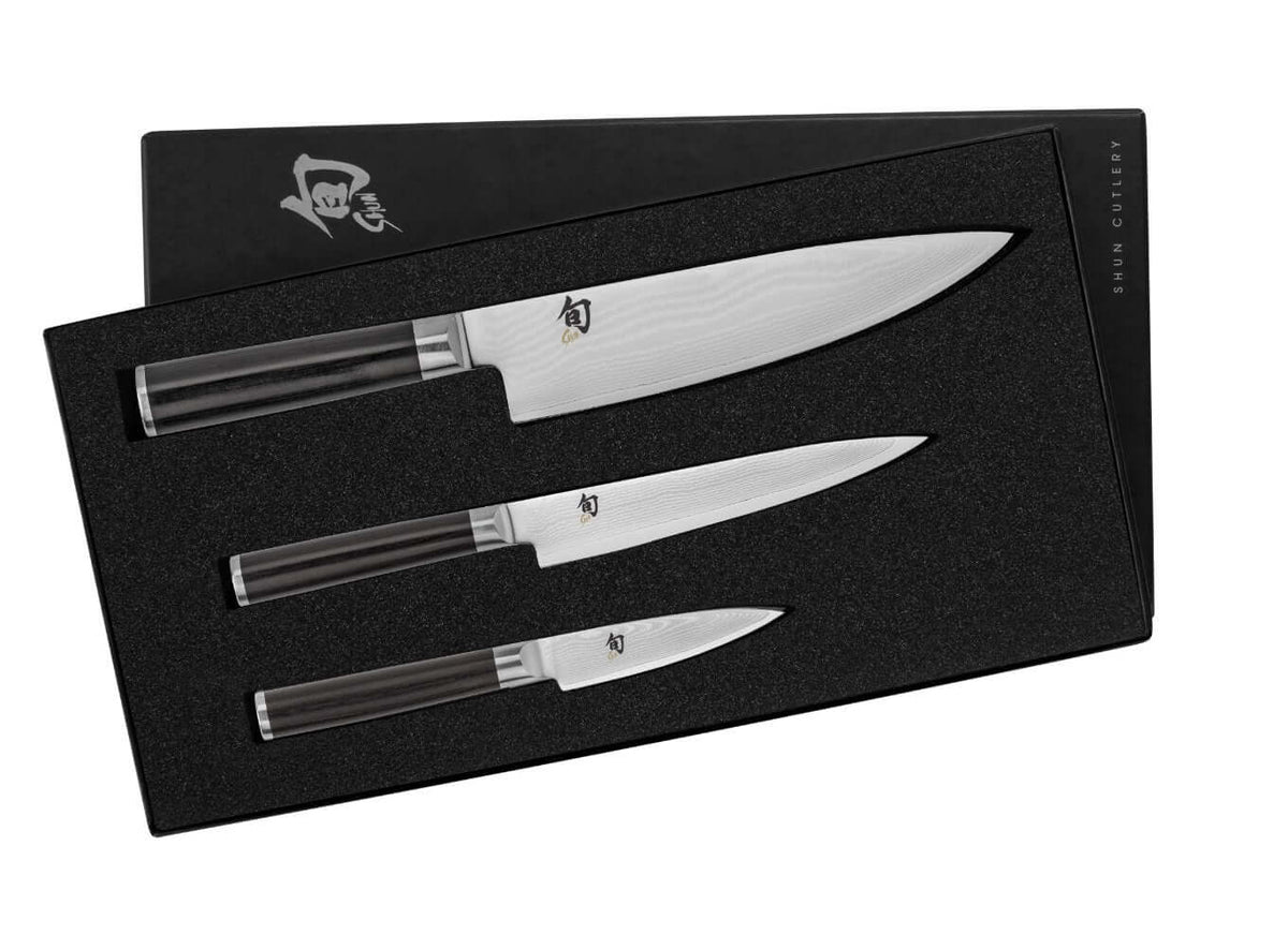 Shun Japan Classic Series | 3-Pcs Starter Knife Set (DMS300)