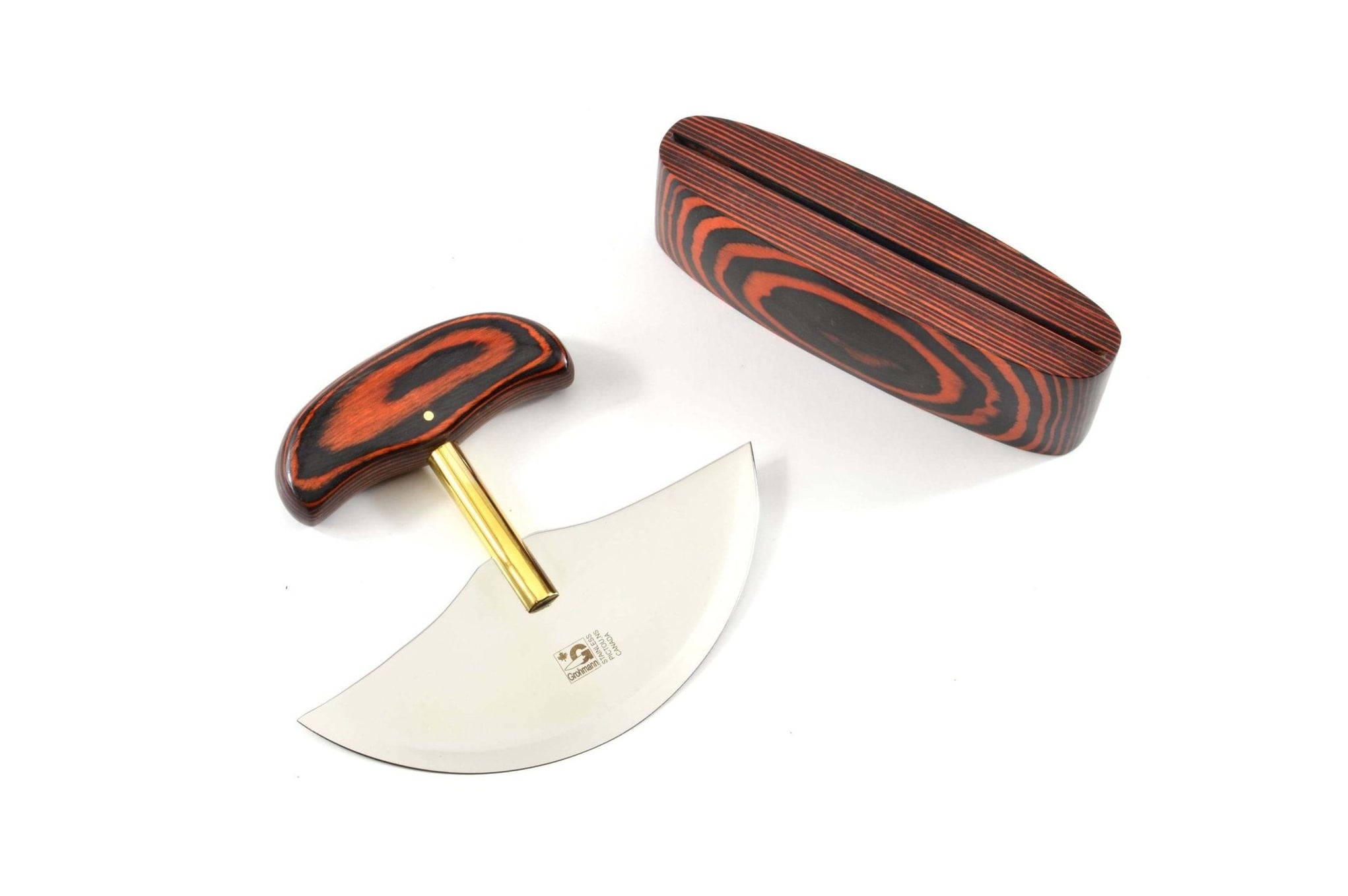 Canadian Made Grohmann | ULU Multi-Purpose Knife w/ Block